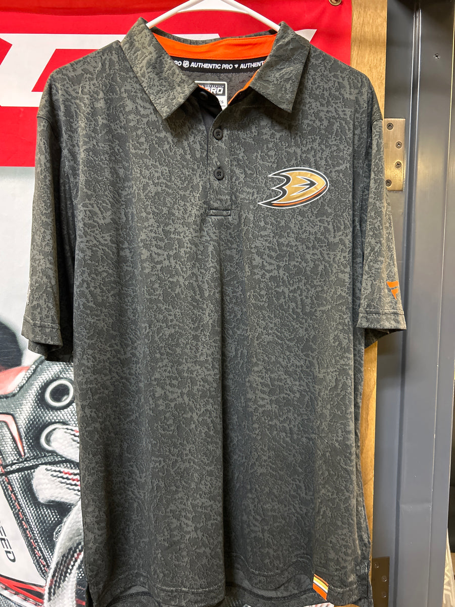 Anaheim Ducks Fanatics Official Locker Room Gray PoloShirt – Never Made ...