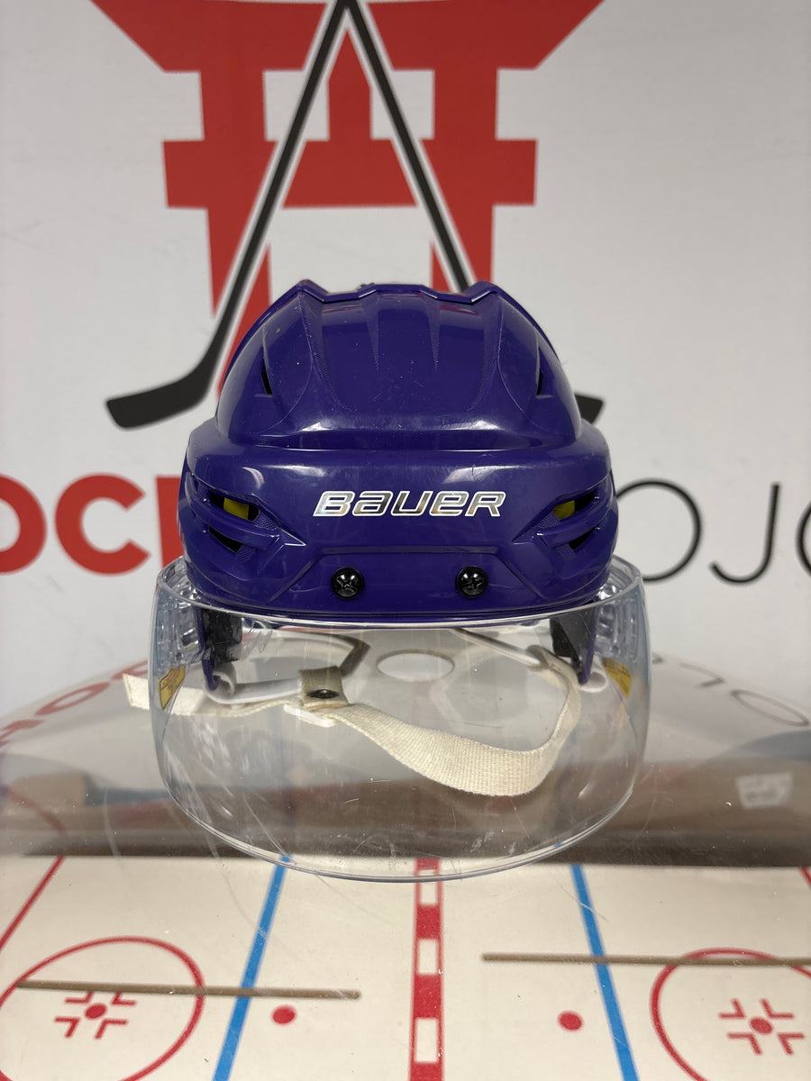 #37 Used Bauer Purple Reakt 95 Small Pro Stock Helmet – Never Made It ...