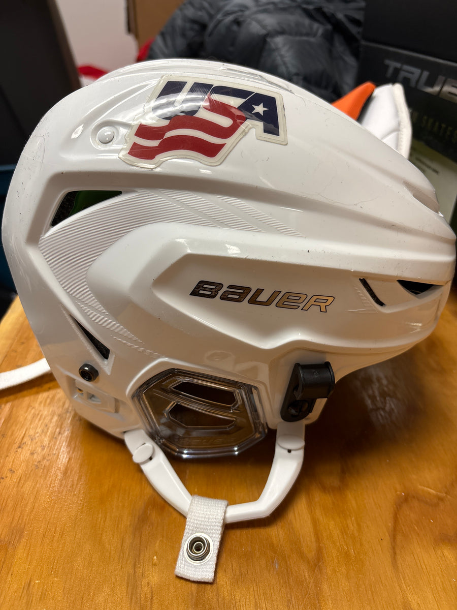 Used Team USA Bauer Hyperlite White Helmet - Small/Medium – Never Made ...