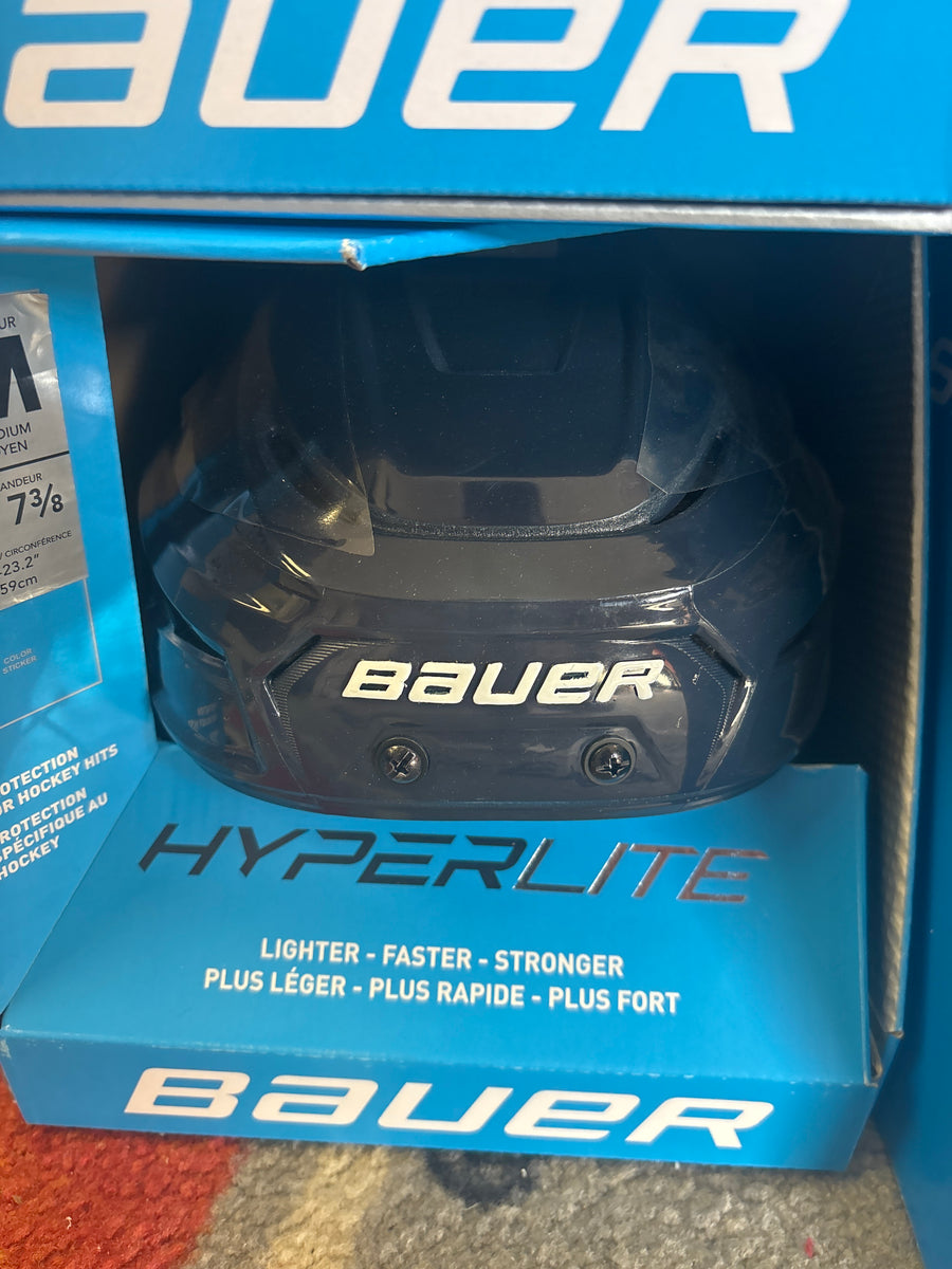 New Bauer Navy Blue Hyperlite Small Pro Stock Helmet – Never Made It ...