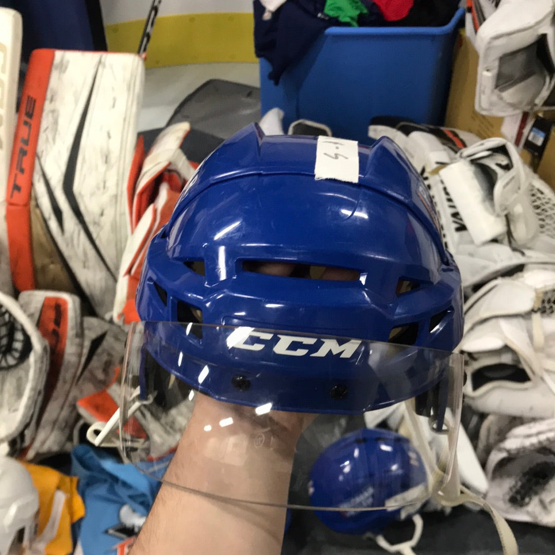 San Diego Blue Gulls Used CCM V08 Helmet - Small – Never Made It Pro Stock